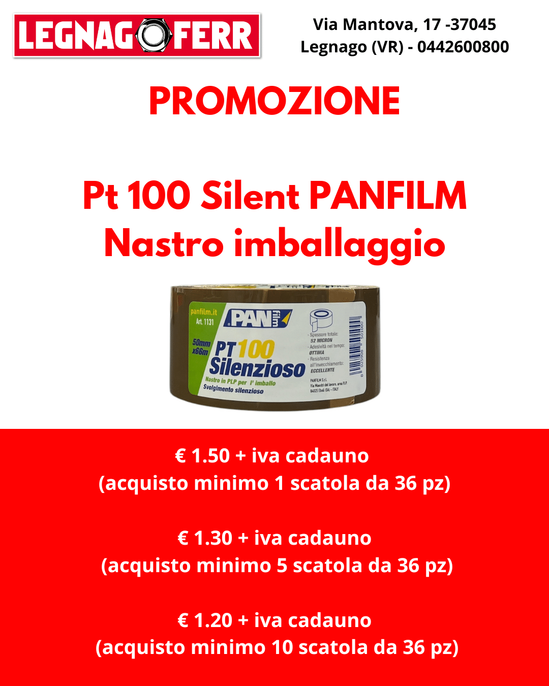PT100 Silent Panfilm Nastro per Imballaggio